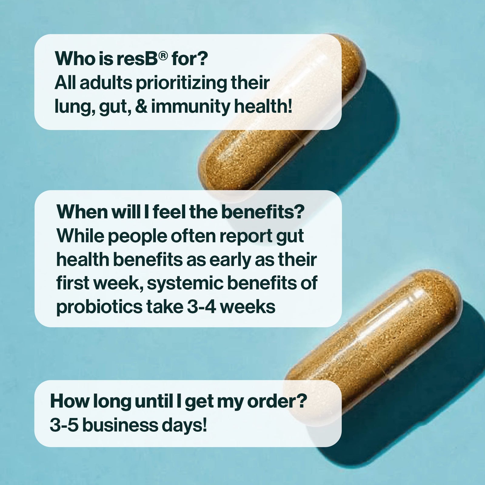 resB® | Lung Support Probiotic Supplement | Pulmonologist Recommended