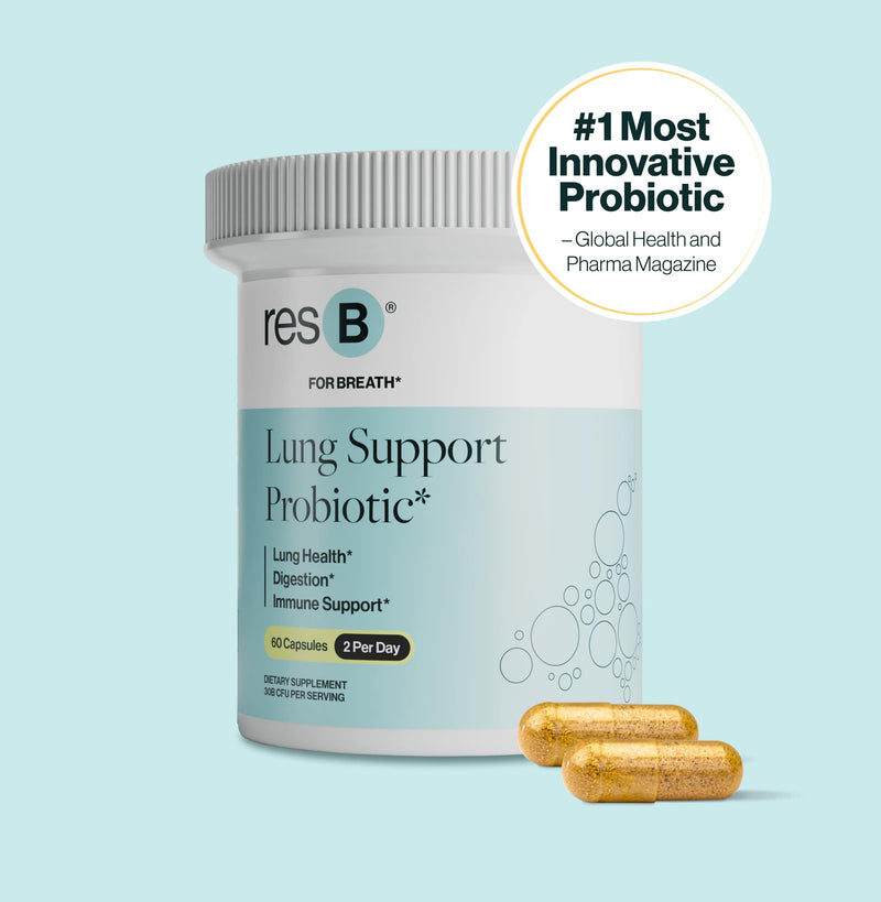 resB | Lung Support Probiotic Supplement | Pulmonologist Formulated
